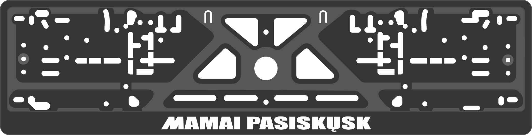 s7-41 Numerio rėmelis - šilkografinė spauda - MAMAI PASISKŲSK